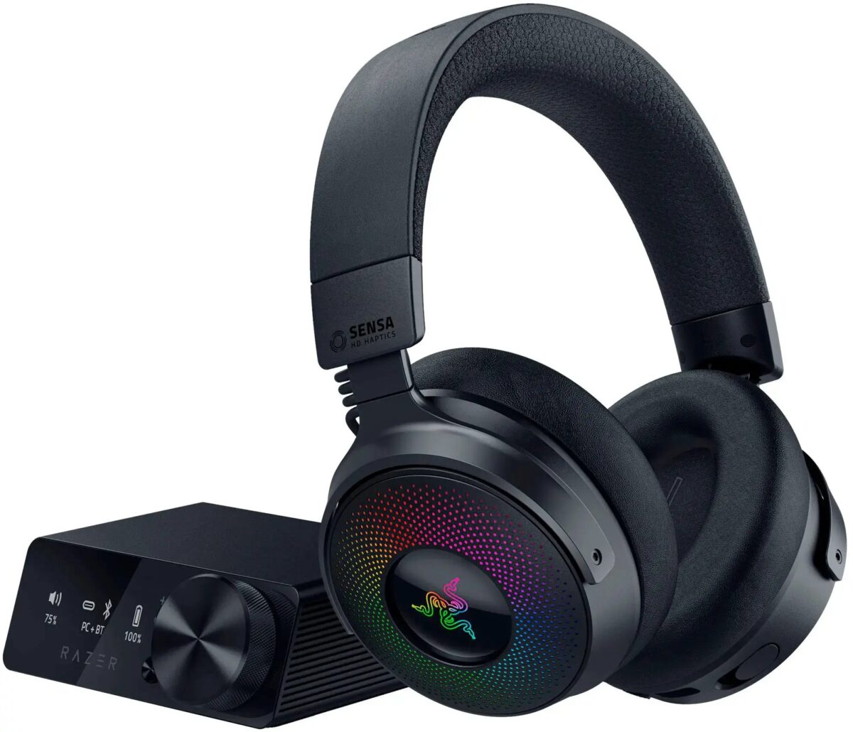 Razer KRAKEN V4 Pro - Wireless 7.1 RGB Gaming Headset - Sound Card ...